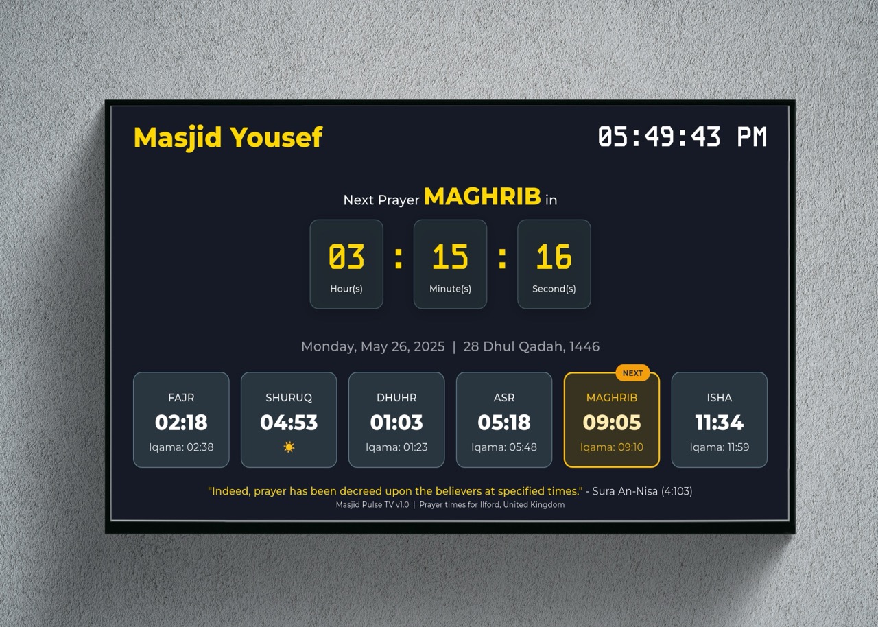 Masjid Pulse - Prayer Times for Mosques